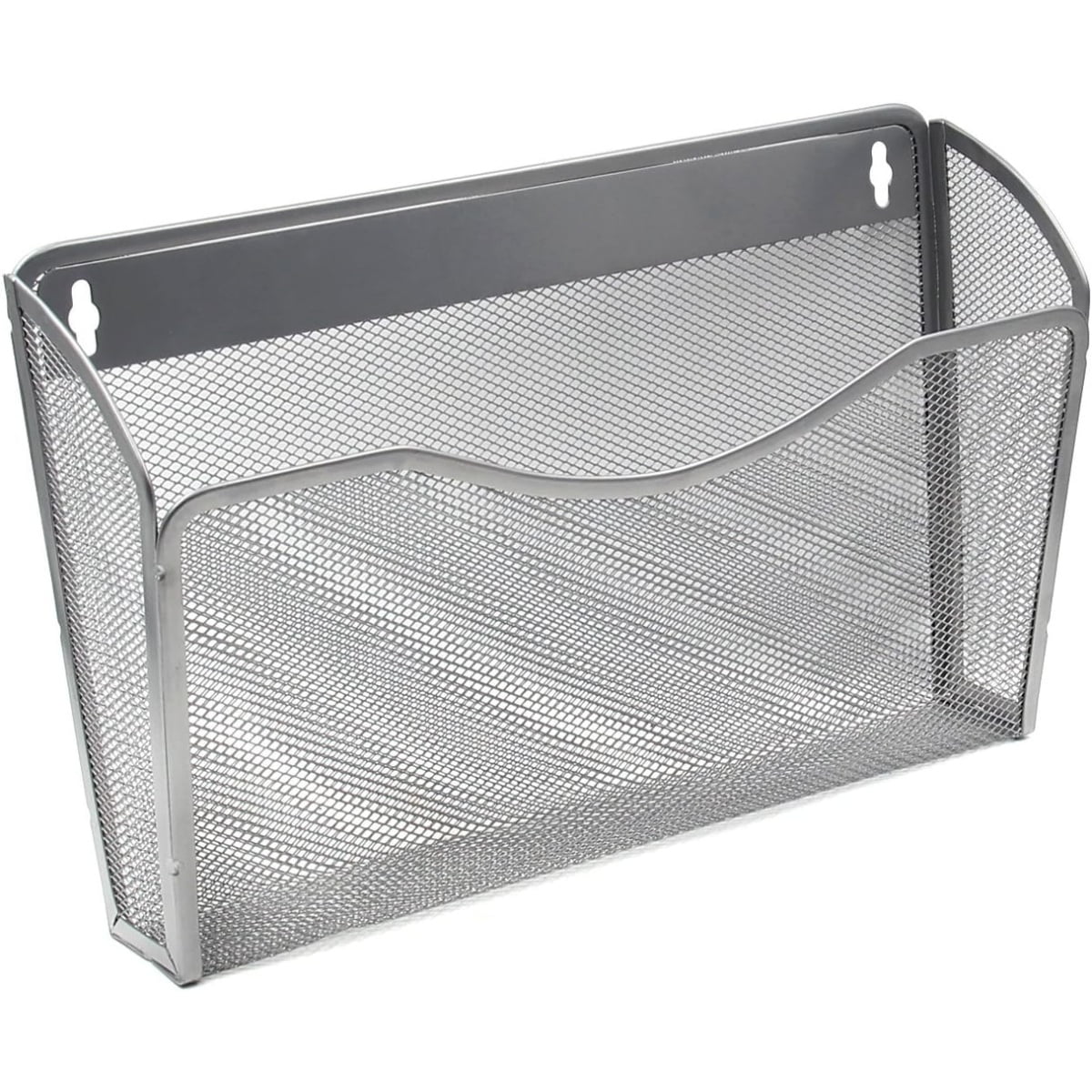 Metal Vertical Mounted Wall File Storage,13.6x3.2x8.7In Mesh Hanging ...