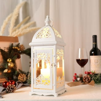 white tea light lanterns