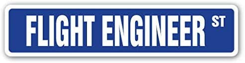 Metal Vintage Tin Sign Flight Engineer Street Garage Signs Garage Home ...