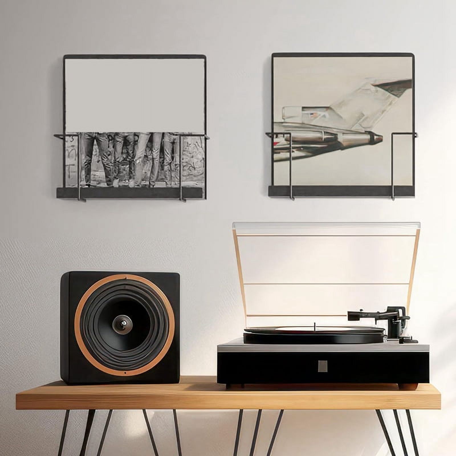 Metal Vinyl Record Storage Display Holder or Wall Mounted Vinyl Record ...