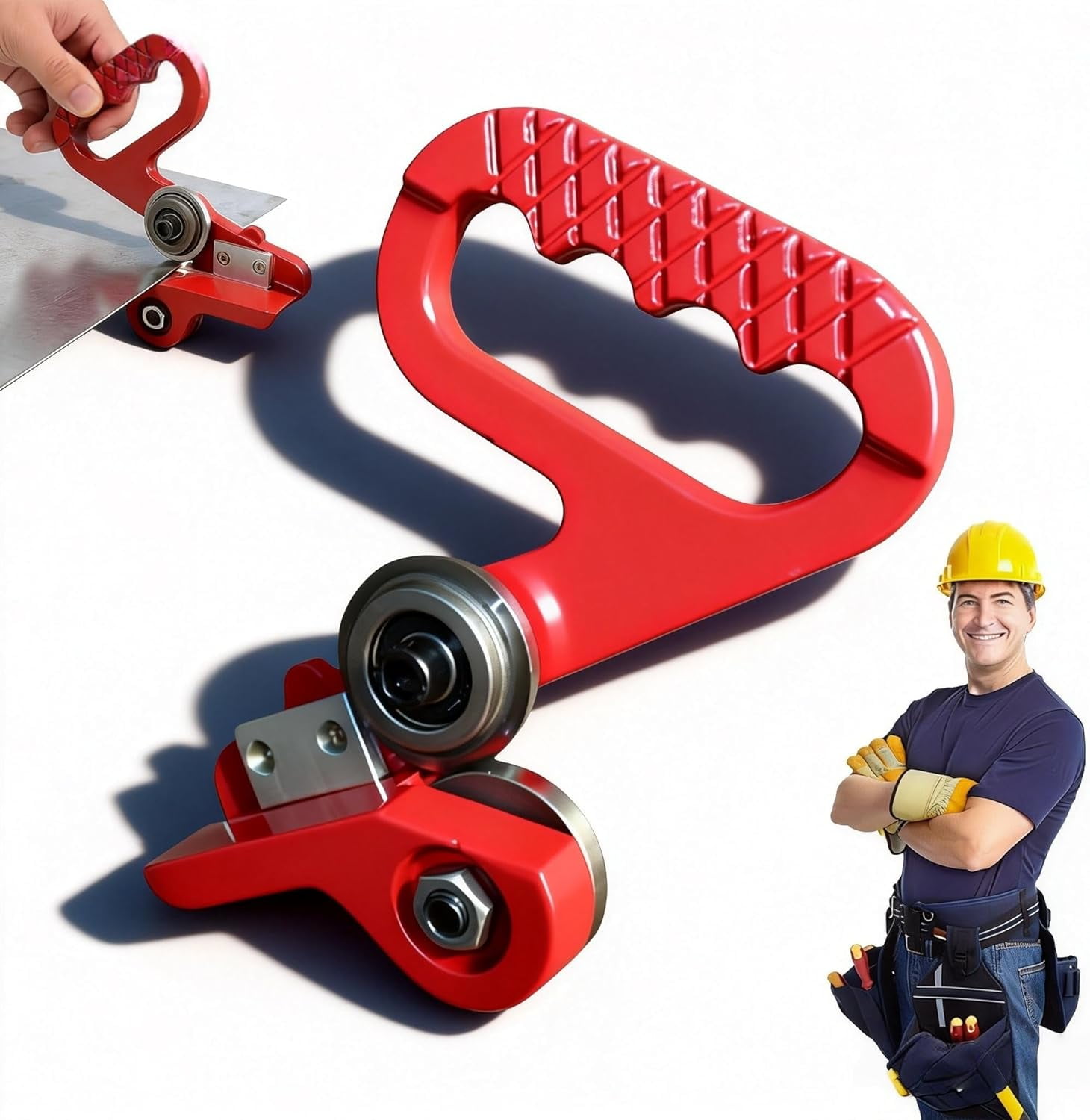 Metal and Vinyl Slitter, 2026 Upgrade Hand Pull Sheet Metal Cutter Tool ...