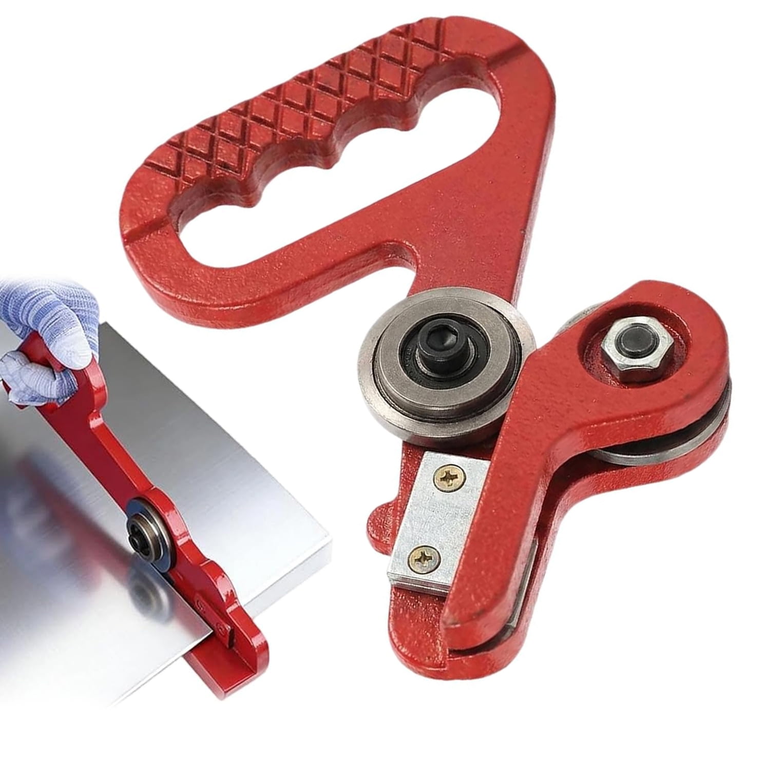Metal and Vinyl Slitter, 7.8/13.7 Inch Portable Sheet Metal Cutter ...