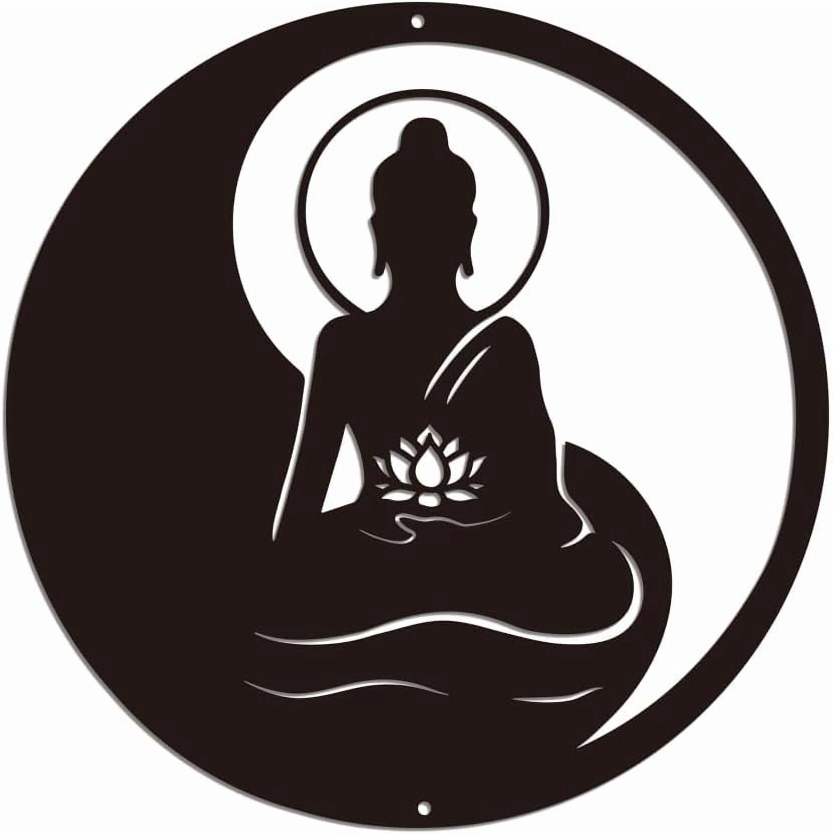 Metal Wall Art Decor Black Zen Iron Metal Wall Art Hanging Decor Signs ...