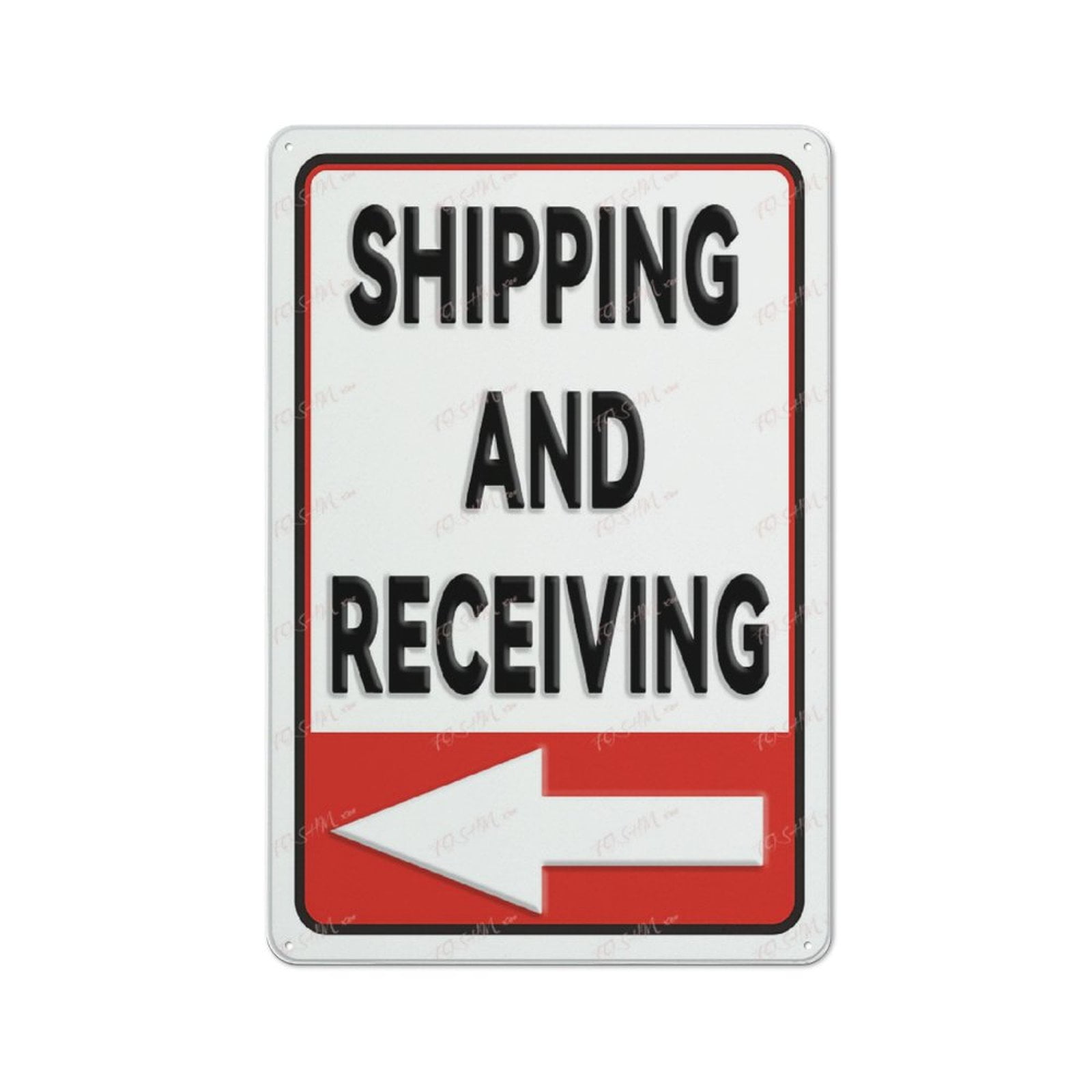 Metal Wall Art Decor Shipping And Receiving Sign Left Arrow Metal ...