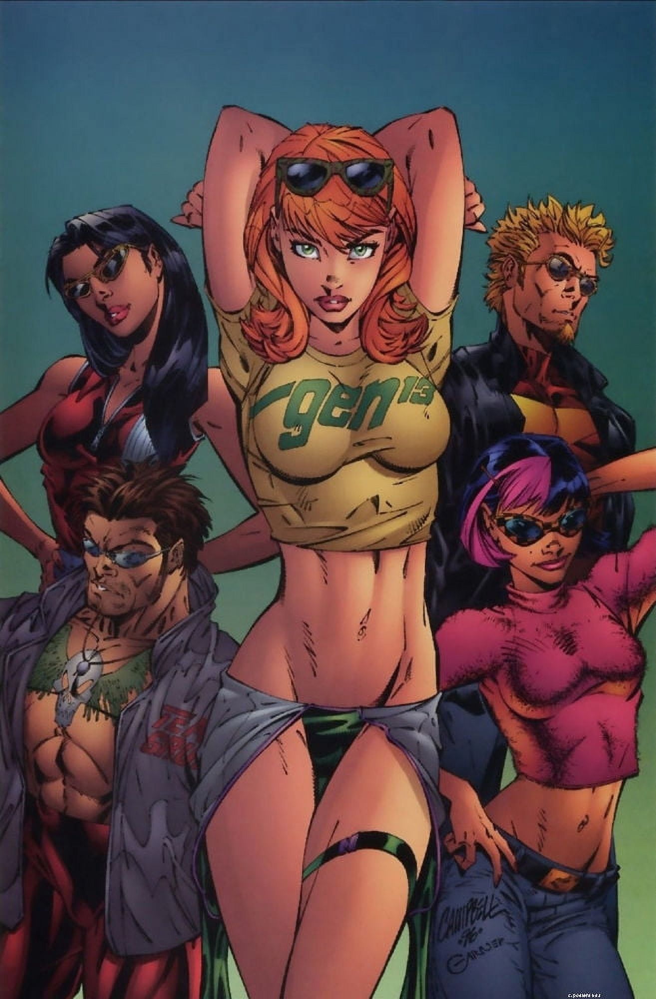 Metal Wall Art Gen 13 Movie Metal Sign 8” X 12” Art Print