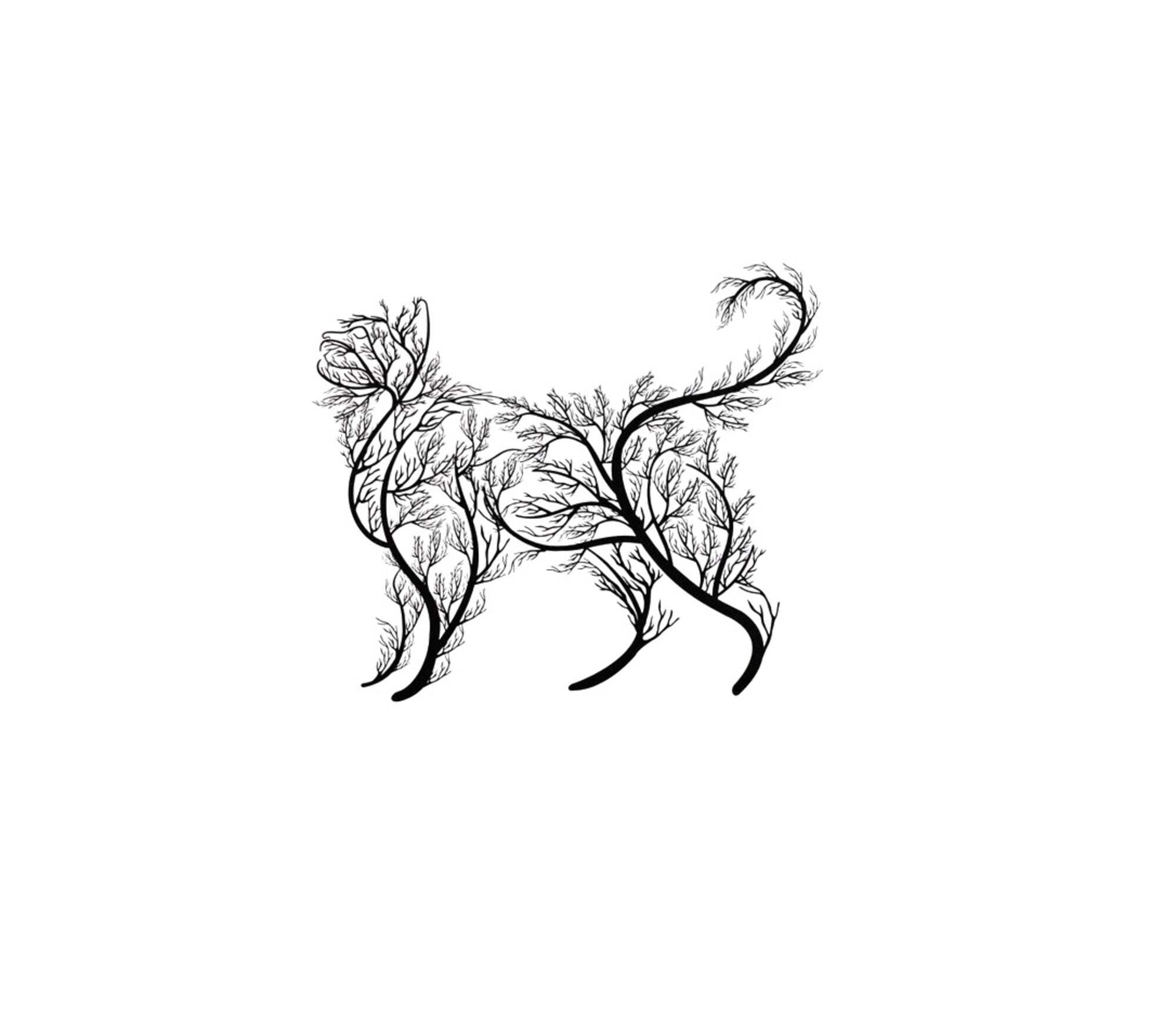 Metal Wall Art, Geometric Metal Cat Decor - Walmart.com