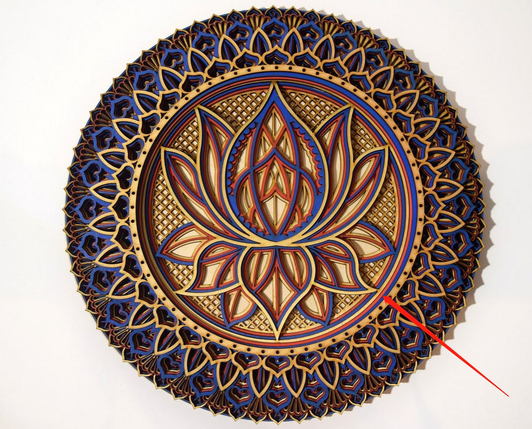 Metal Wall Art Mandala Indoor Living Room Decoration Metal Crafts ...