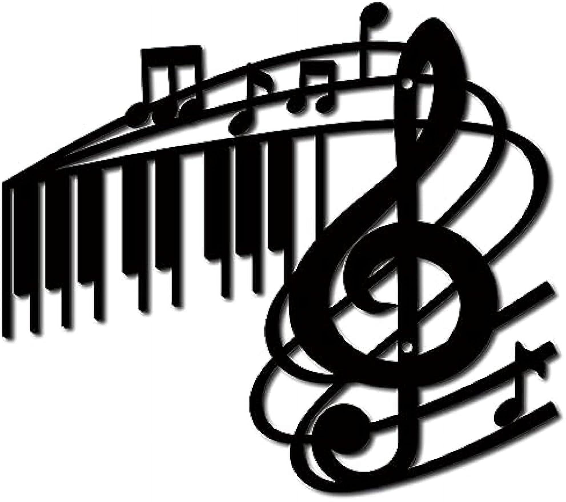 Metal Wall Art Music Notes Decor Musical Note Wall Hanging Plaques ...