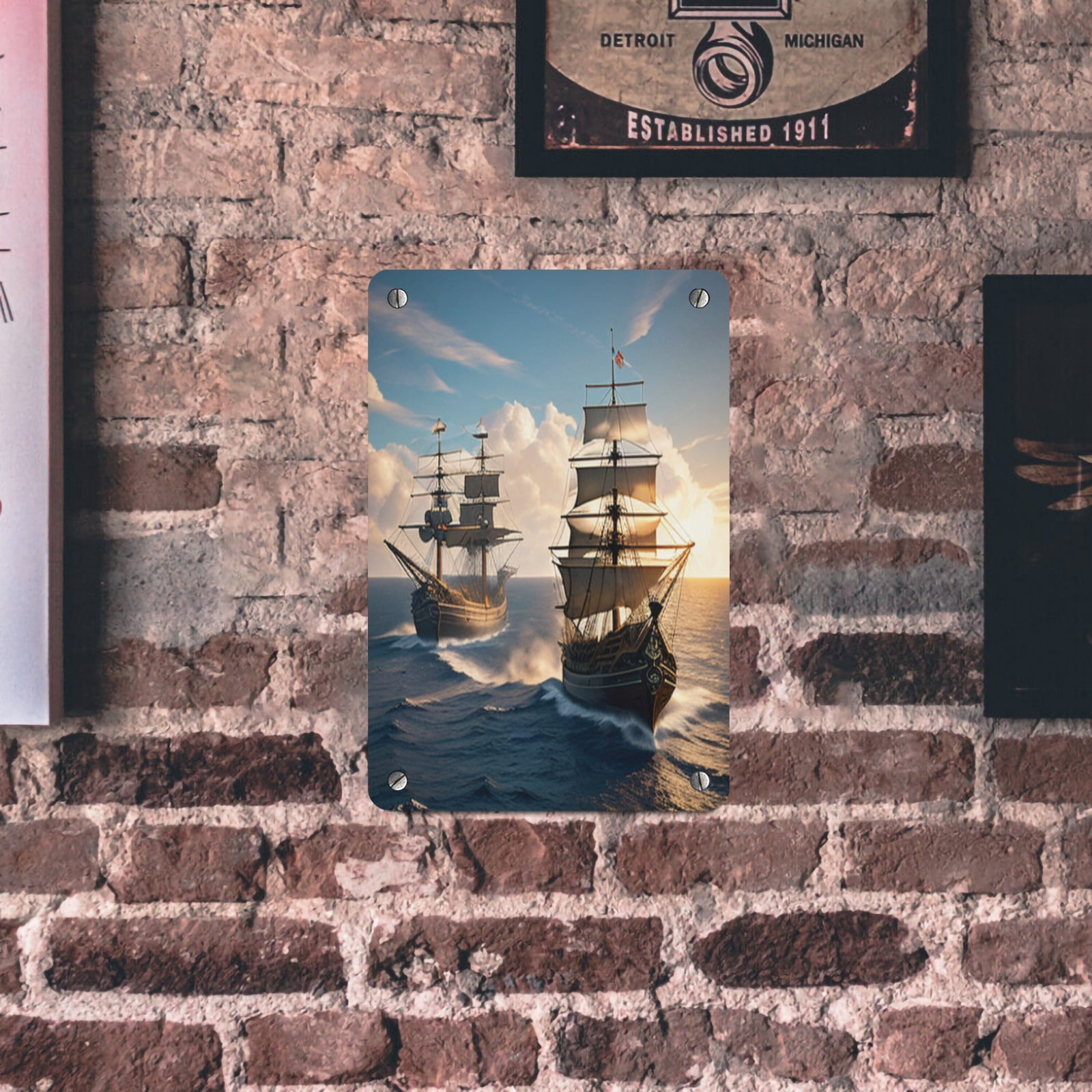 Metal Wall Art Print - Pirates - 8x12 Metal Tin Sign 8"x12"(Made in ...