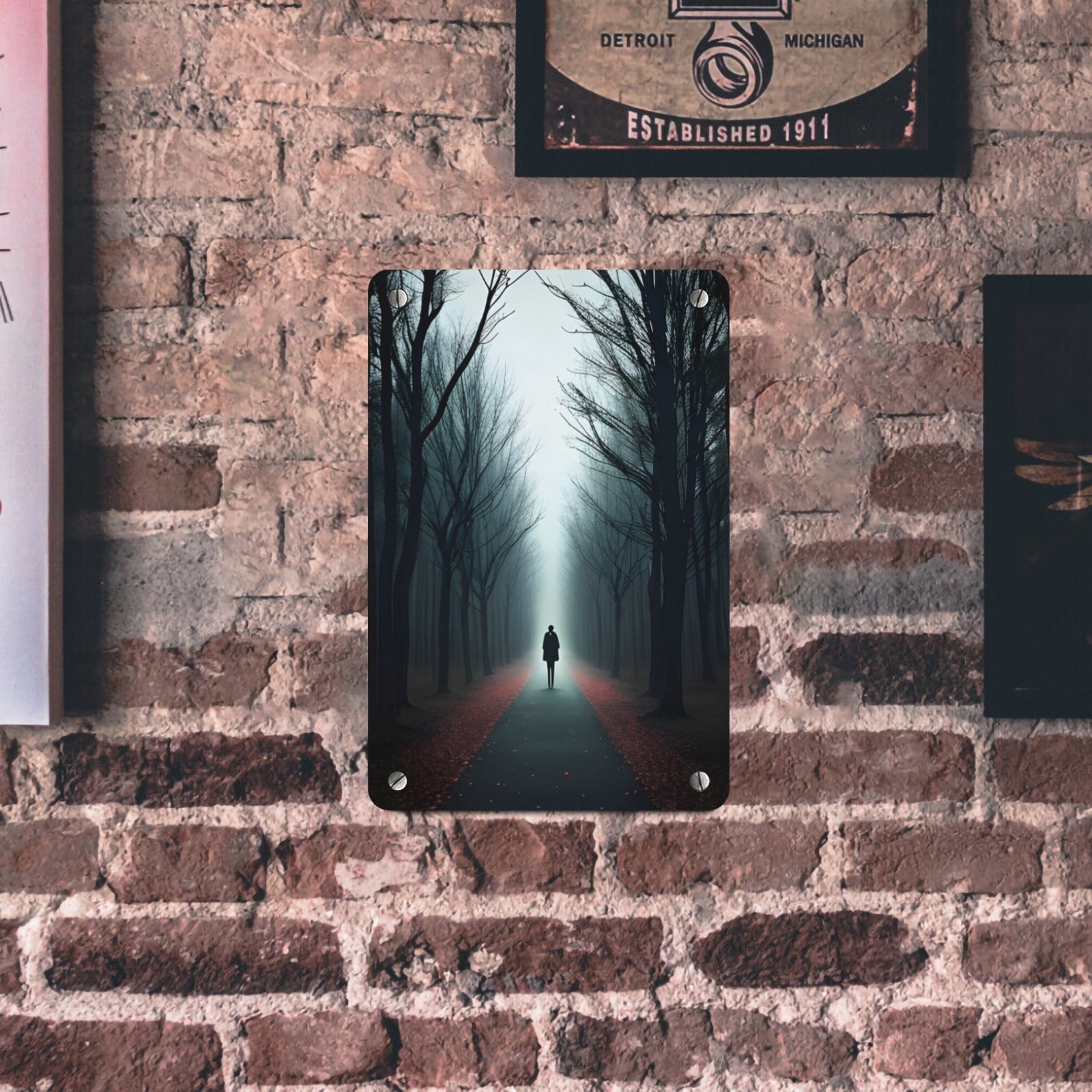 Metal Wall Art Print - Red Fog - 8x12 Metal Tin Sign 8"x12"(Made in ...