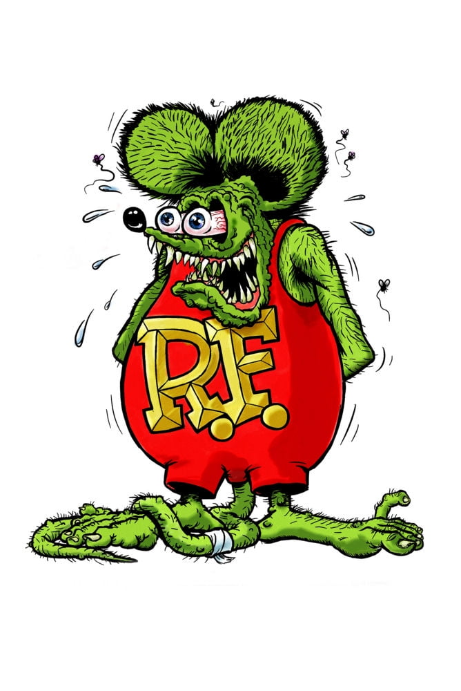 Metal Wall Art Rat Fink Poster Metal Sign 8In x 12In Print On Metal ...