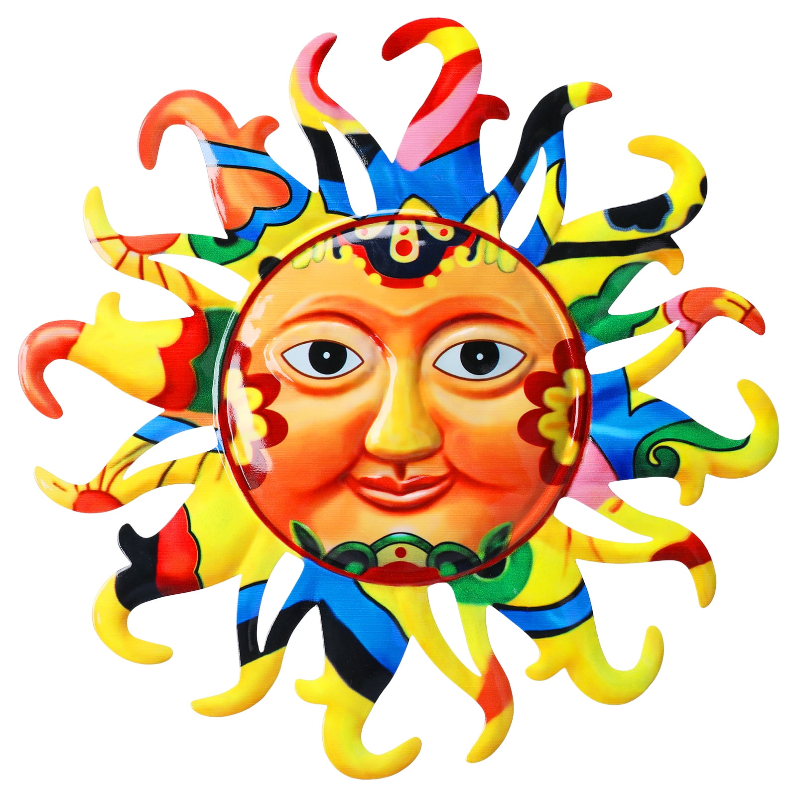 Wonder Garden Sun of Smiling Face - Family Tree Metal Wall Sculpture ...