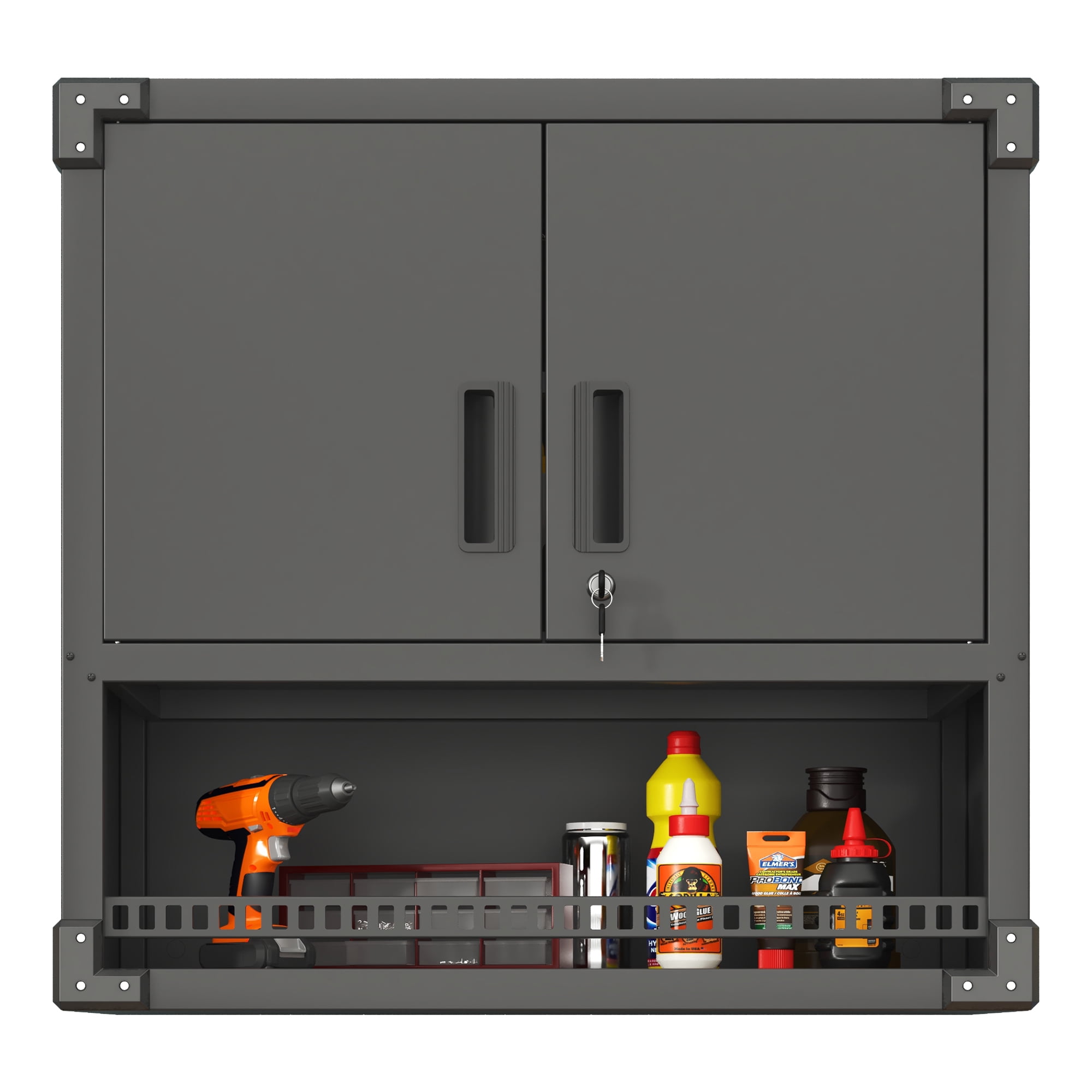 Metal Wall Cabinet Storage, Powder-Coating Steel Metal Cabinet With 2 ...