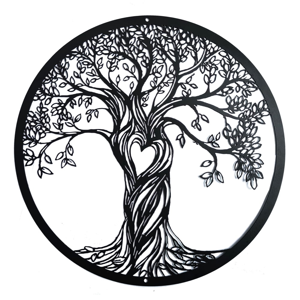 Large Metal Wall Decor, Tree of Life Art Sculpture, Wall Hanging for ...