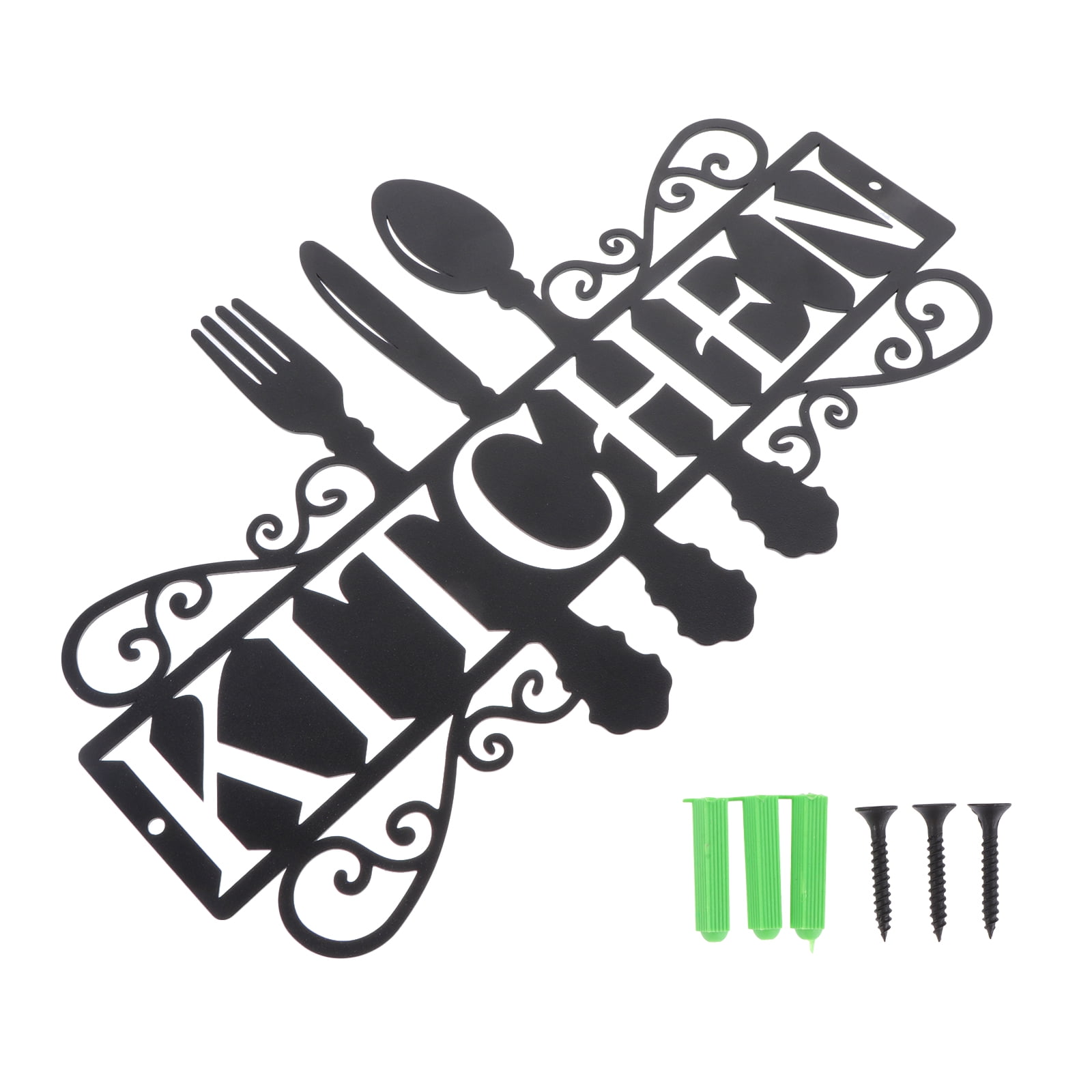 Metal Wall Kitchen Signs Wall Decor Hanging Letter Wall Sculpture Metal ...