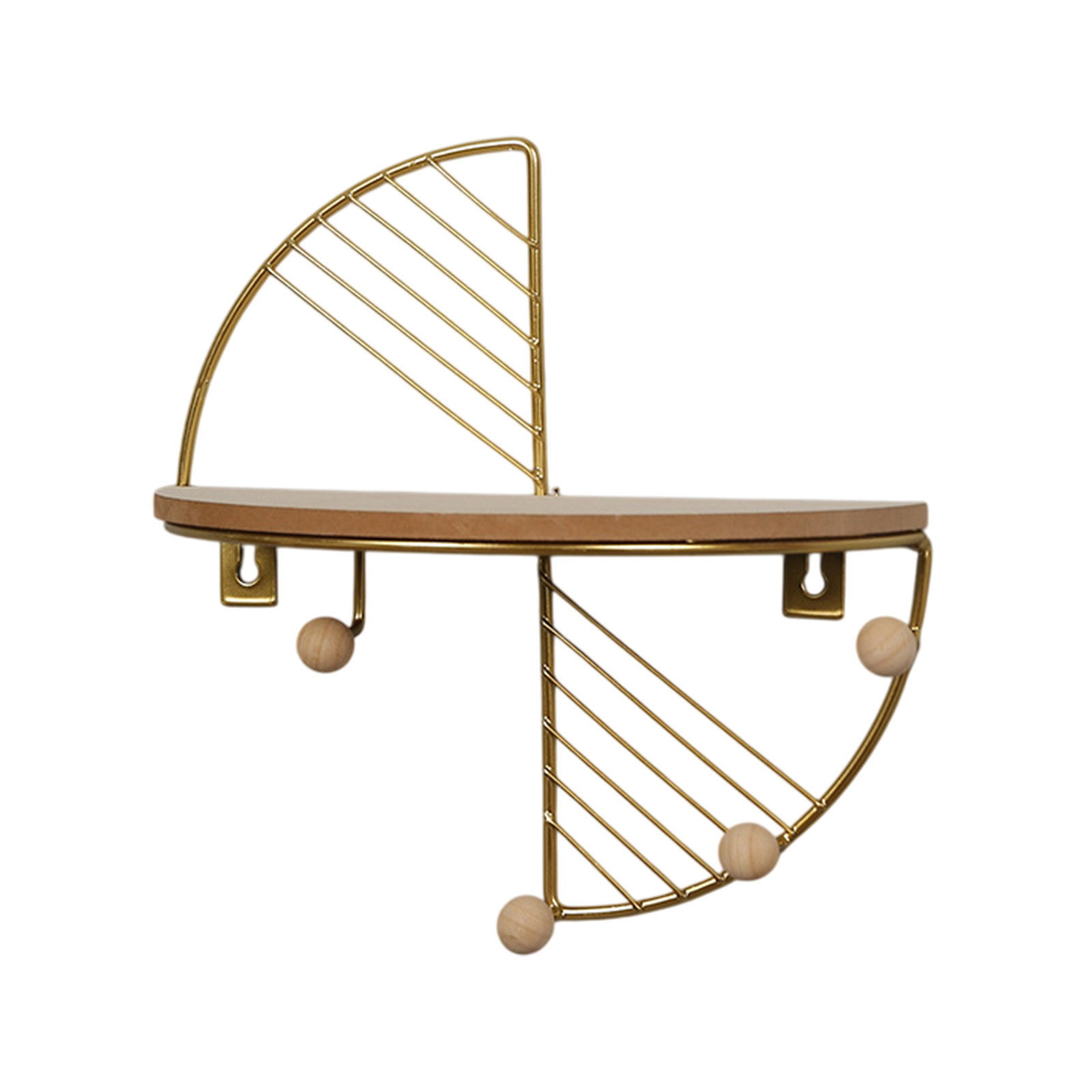 Metal Wall Mounted Fan Shaped Wall,Iron Fan Shaped Storage Shelves ...