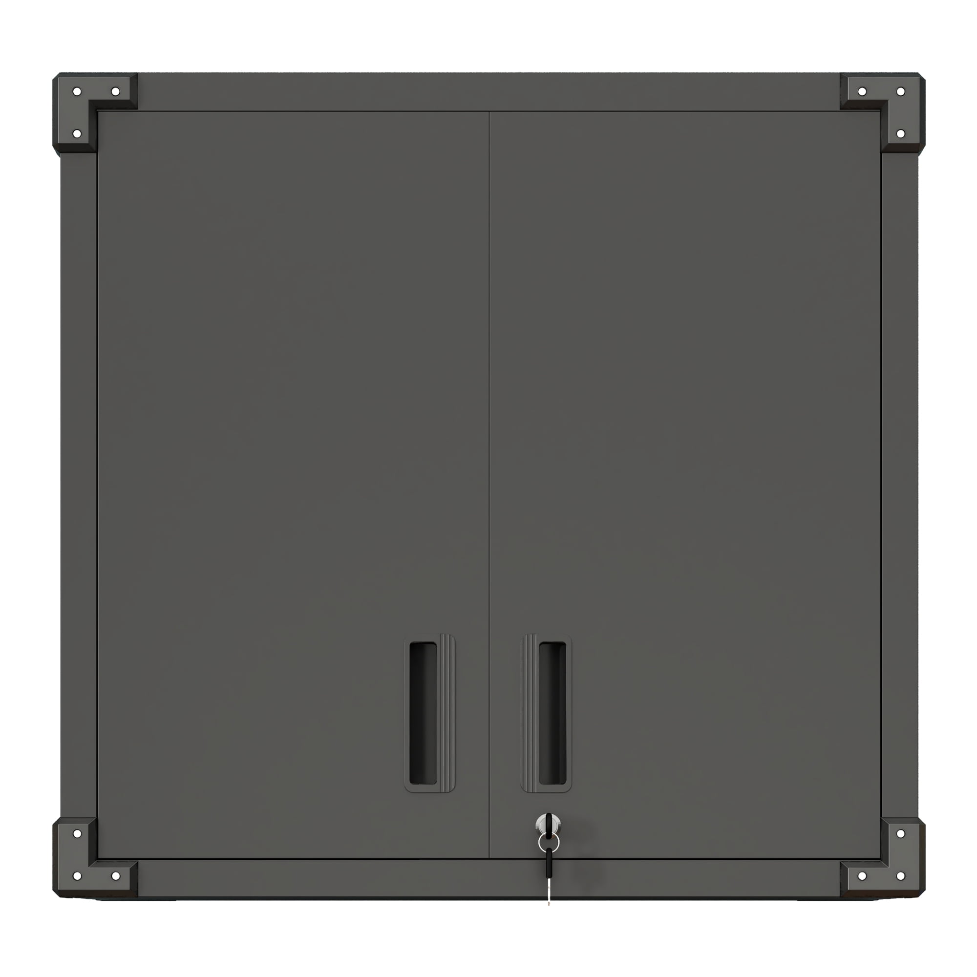 Metal Wall-Mounted Tool Storage Cabinet with 2 Locking Door 1 ...