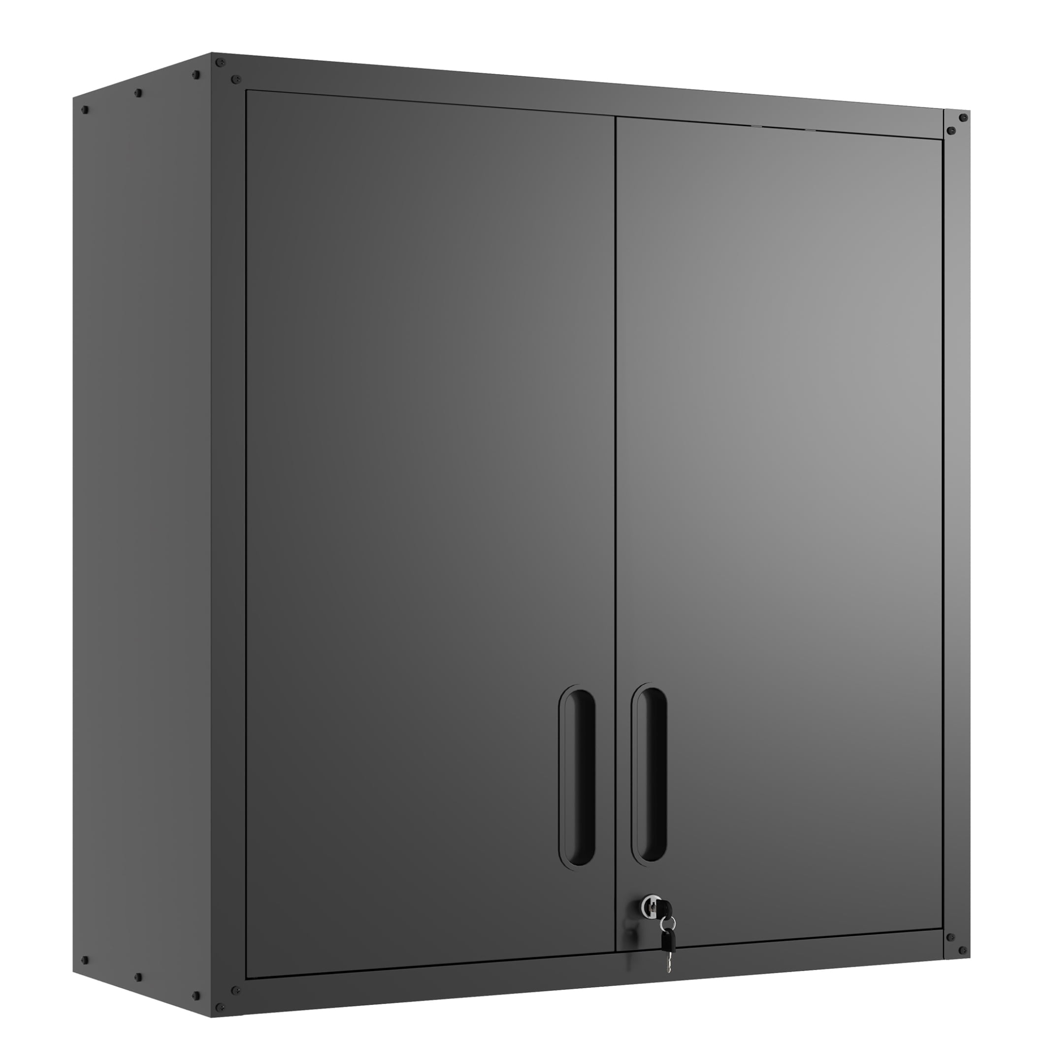 Metal Wall-Mounted Tool Storage Cabinet with 2 Locking Door 1 ...