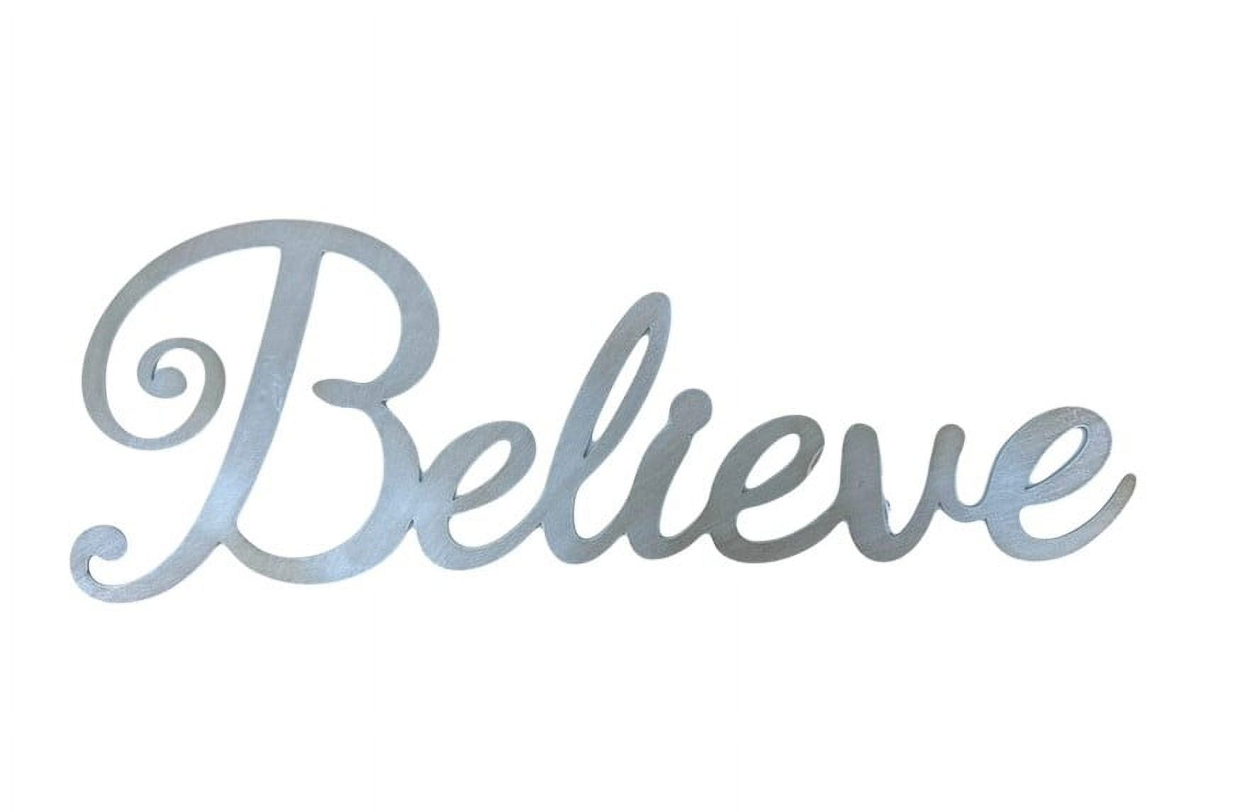 Metal Wall Scripture Hanging sign: "Believe" - Walmart.com