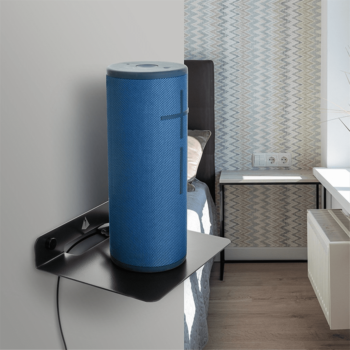 Metal Wall Shelf Speaker Stand Wall Shelf Speaker Mount for Bluetooth ...