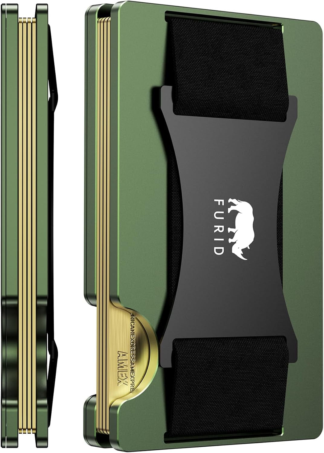 Metal Wallet for Men Slim: Minimalist Wallet with Cash Strap - Rfid ...