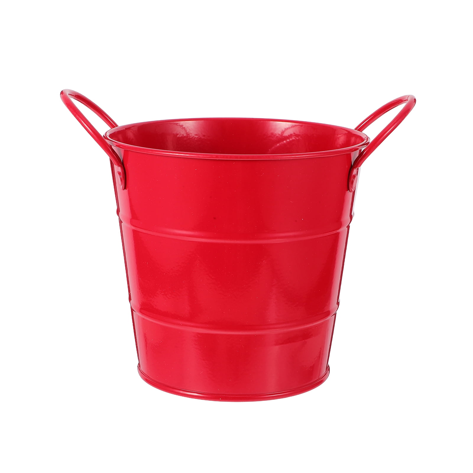 Metal Waste Basket,Small Galvanized Trash Can With Handle Tabletop ...