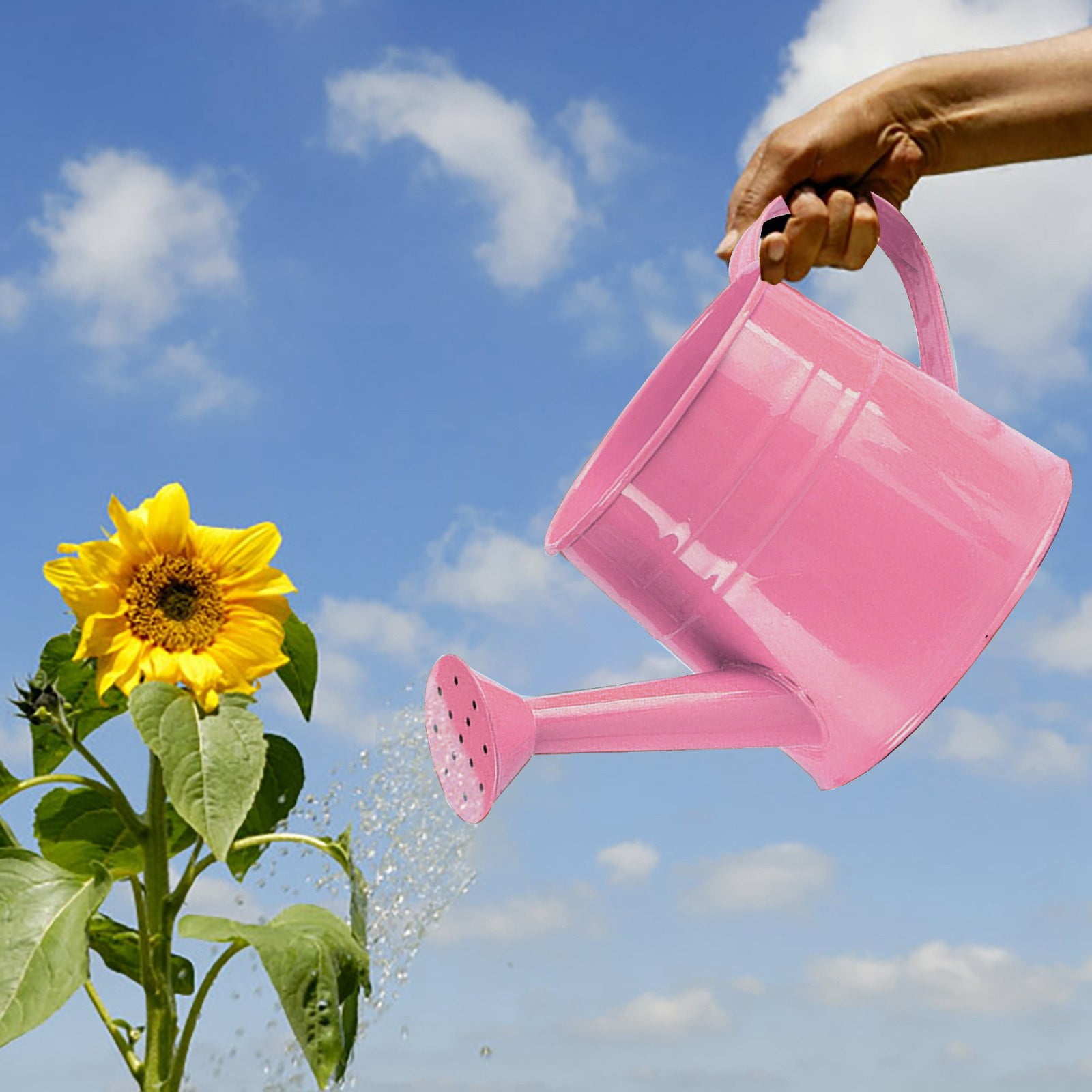 Metal Watering Can for Outdoor Plants, Galvanized Steel Watering Can ...