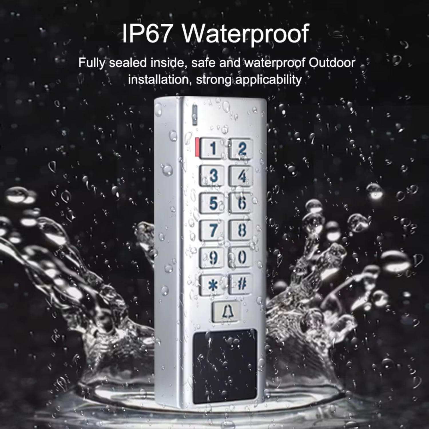 Metal Waterproof WIFI App Biometric Fingerprint Access Controller RFID EM Card Standalone Keypad ...