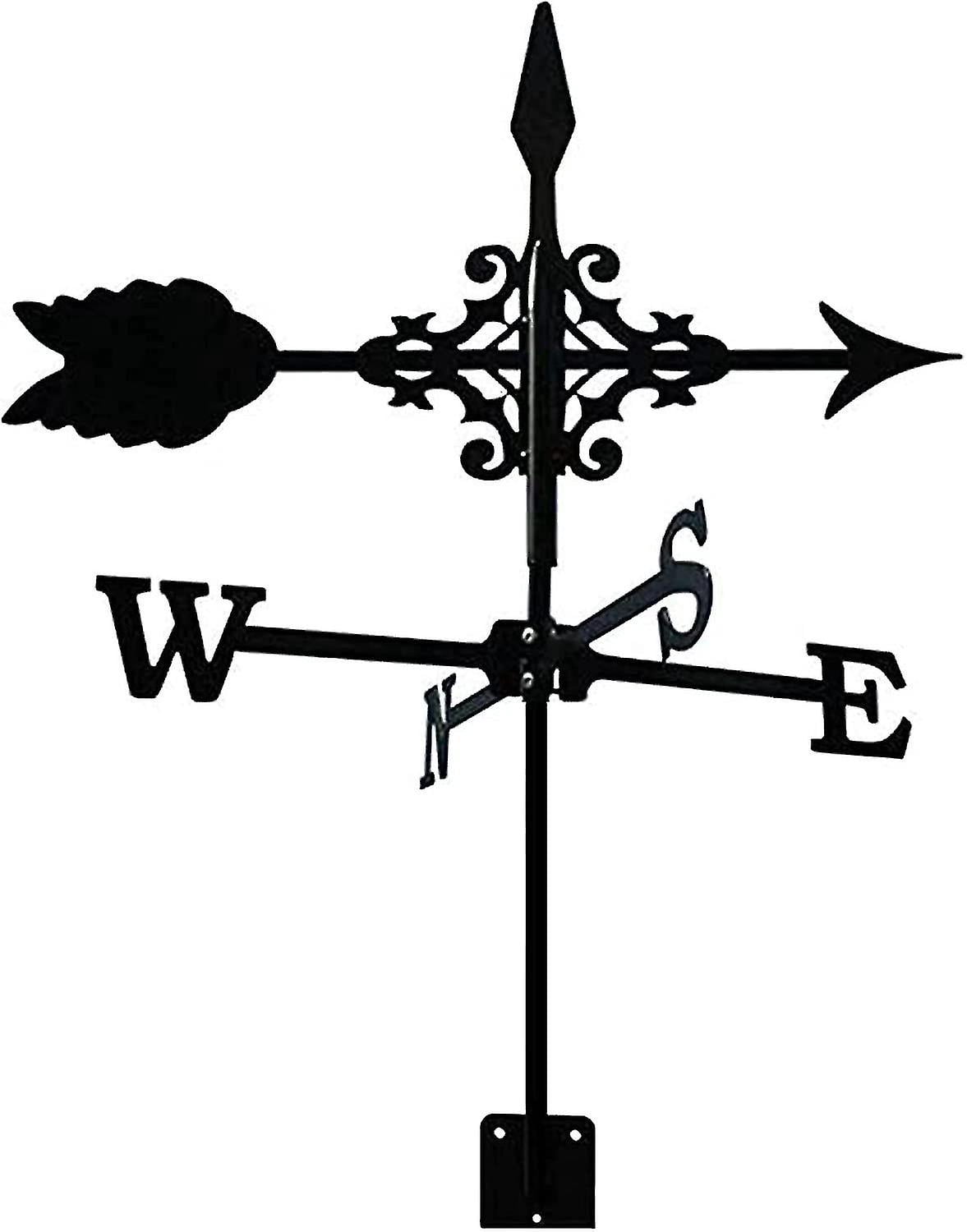 Metal Weathervane With Arrow Ornament, Garden H-stake Weather Vane Wind ...
