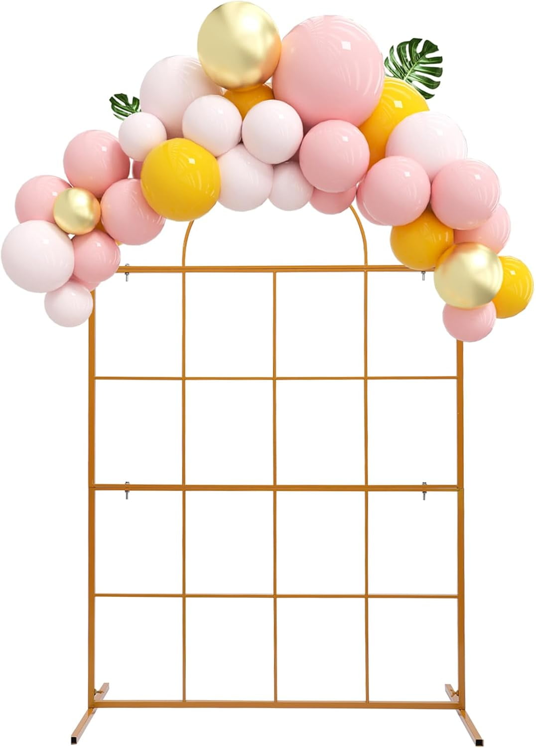 Metal Wedding Arch Stand 1.97 Feet Wide x 6.6 Feet High Backdrop Stand ...