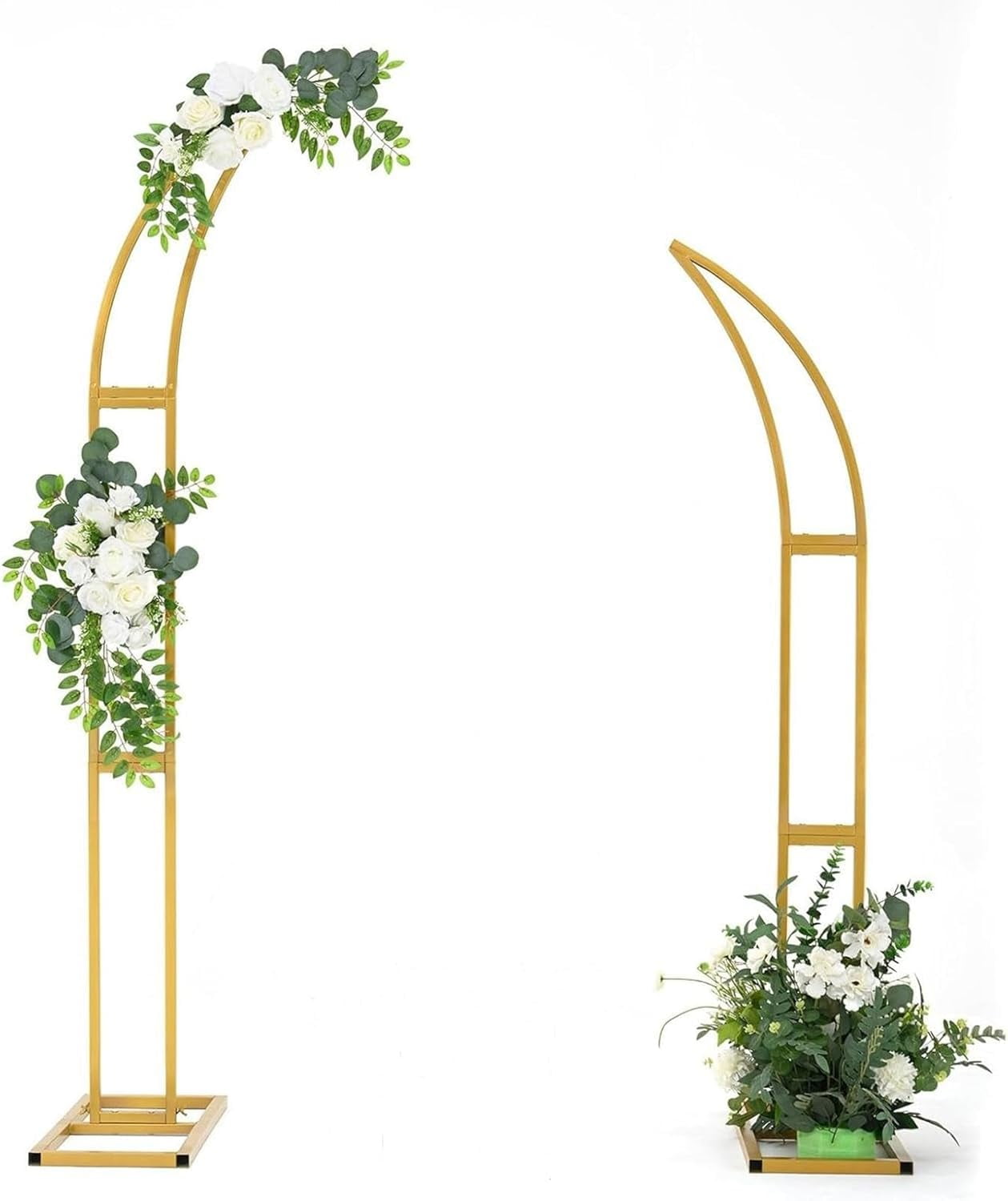 Metal Wedding Arch Stand, Curved Backdrop Arch Arch, Backdrop Frame ...