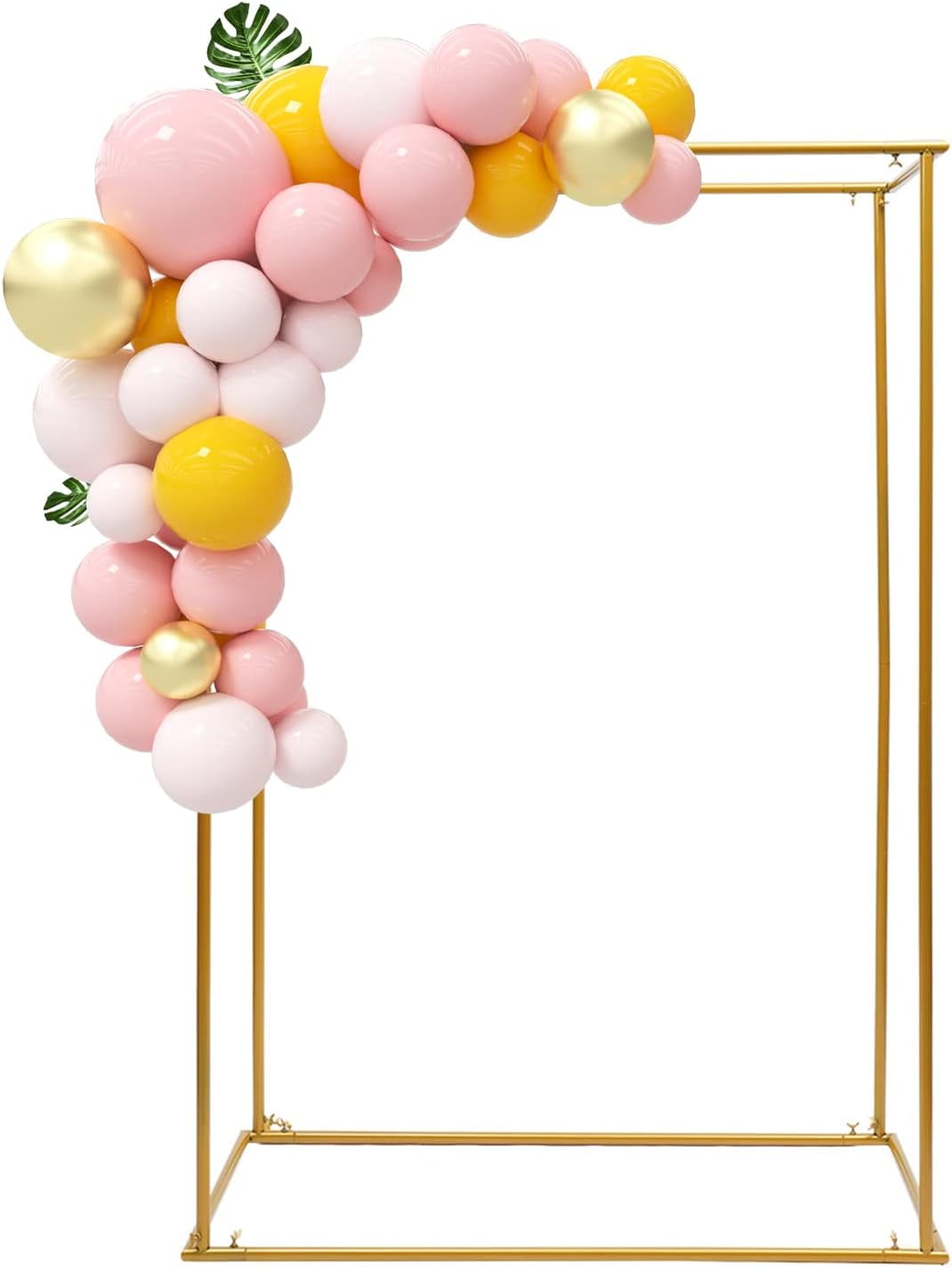 Metal Wedding Arches Wedding Gold Arch Backdrop Stand Ceremony Square ...