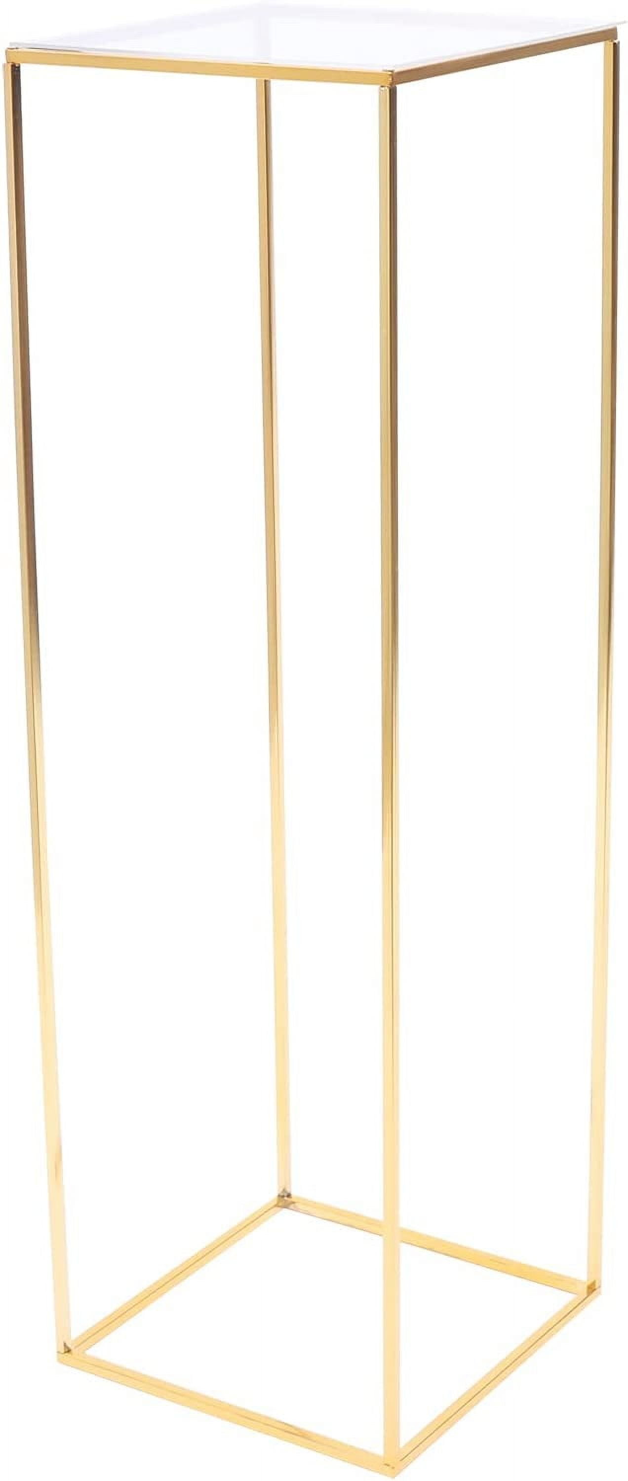 Metal Wedding Flower Stand Floor Vase Column Flower Stand Geometric ...