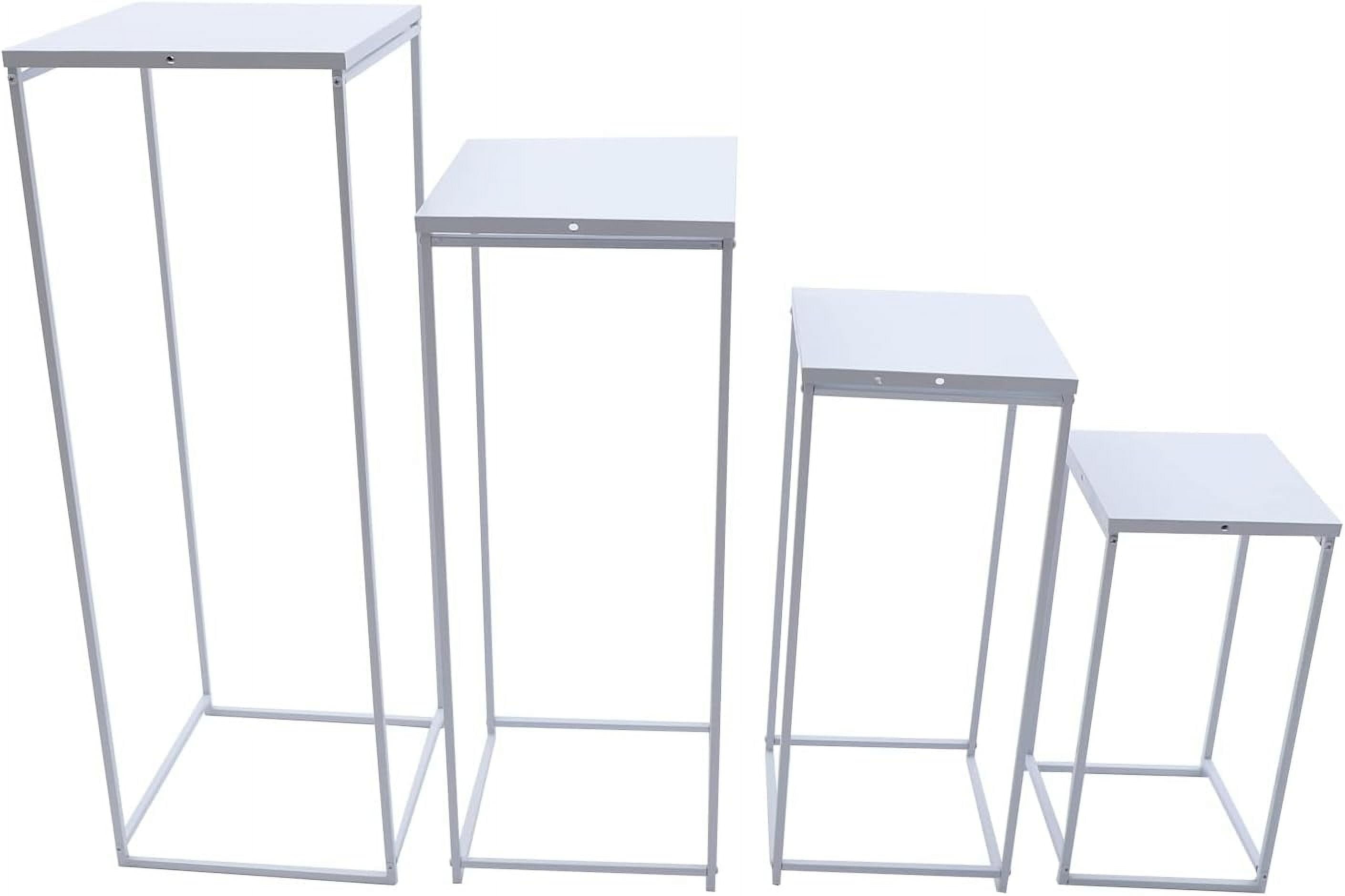 Metal Wedding Flower Stand Floor Vase Column Flower Stand Geometric ...