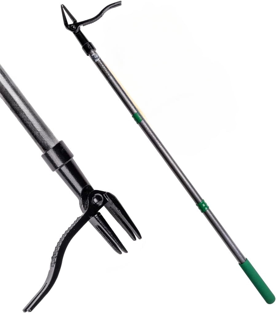 Metal Weeder - Stand Up Weed Puller Tool with Steel Long Handle - Made ...