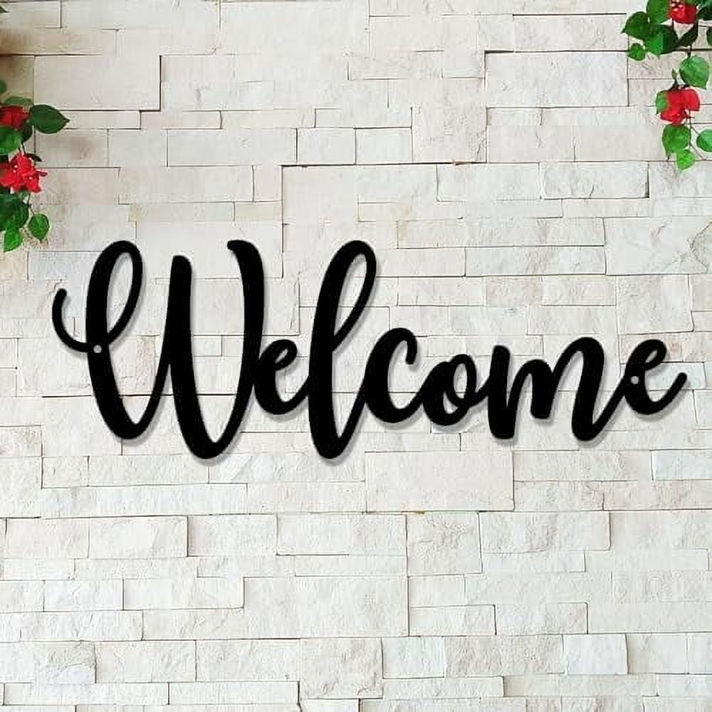Metal Welcome Sign, Welcome Wall Decor, Welcome Letters Sign, Welcome ...