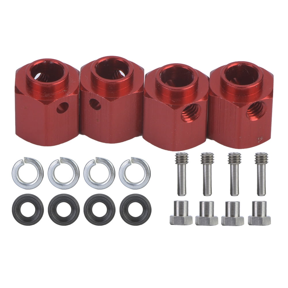 Metal Widen Wheel Hubs Adapter Set for 1/10 RC Cars 4pcs 12mm Increase ...