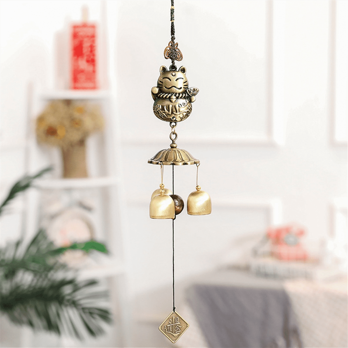 Metal Wind Chime Pendant Copper Bell Japanese Style Pendant - Walmart.com