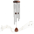 Metal Wind Chimes Outdoor Deep Tone, 6 Tubes Musical Windchime with ...