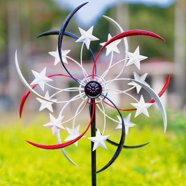 Hourpark 3D Kinetic Metal Wind Wheel & Spinners for Garden Outdoor ...