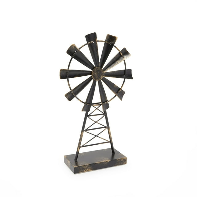 Metal Windmill Display for Outdoor & Indoor, Rustic Farmhouse ...