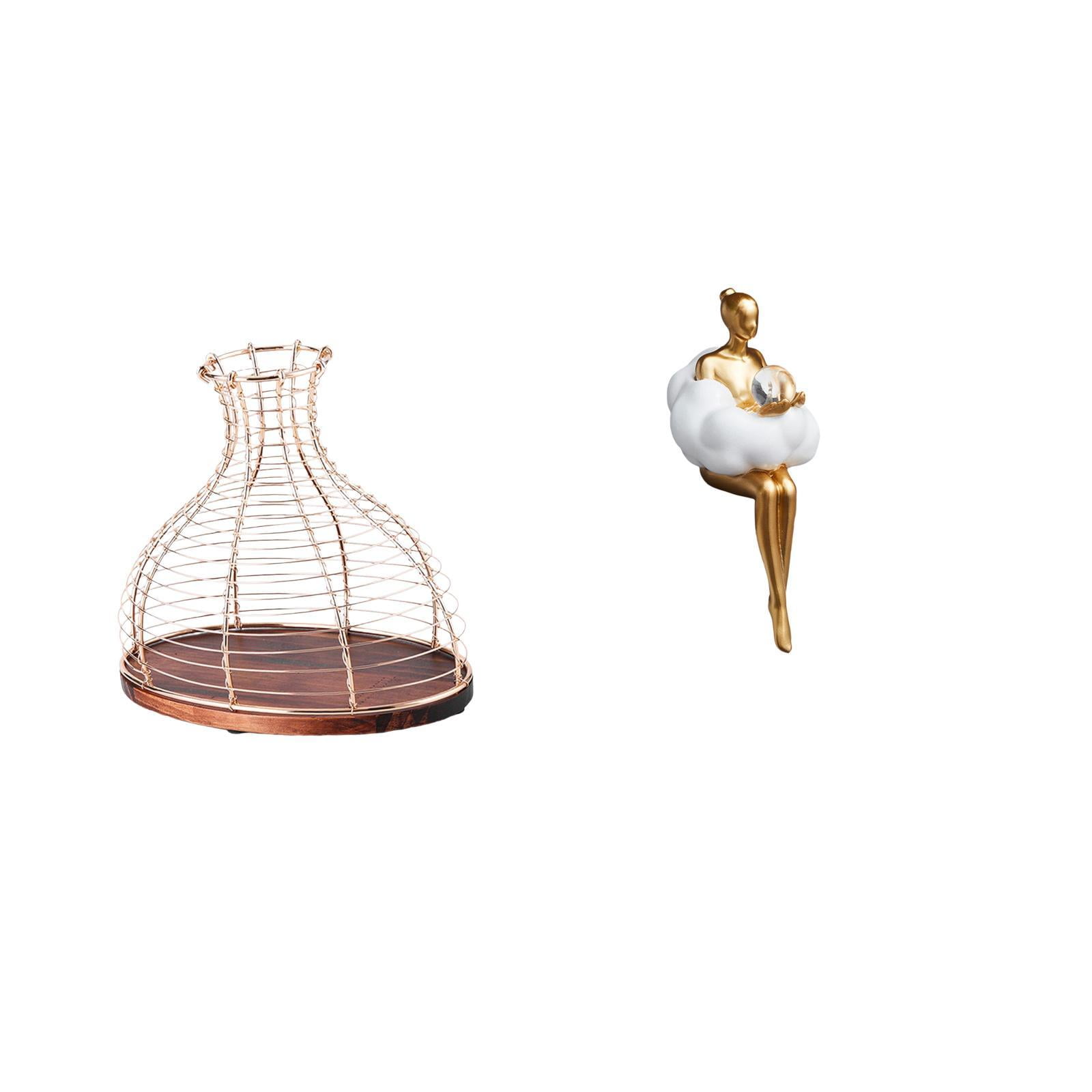 Metal Wine Cork Holder Art Statue Decor Resin Construction Multipurpose ...