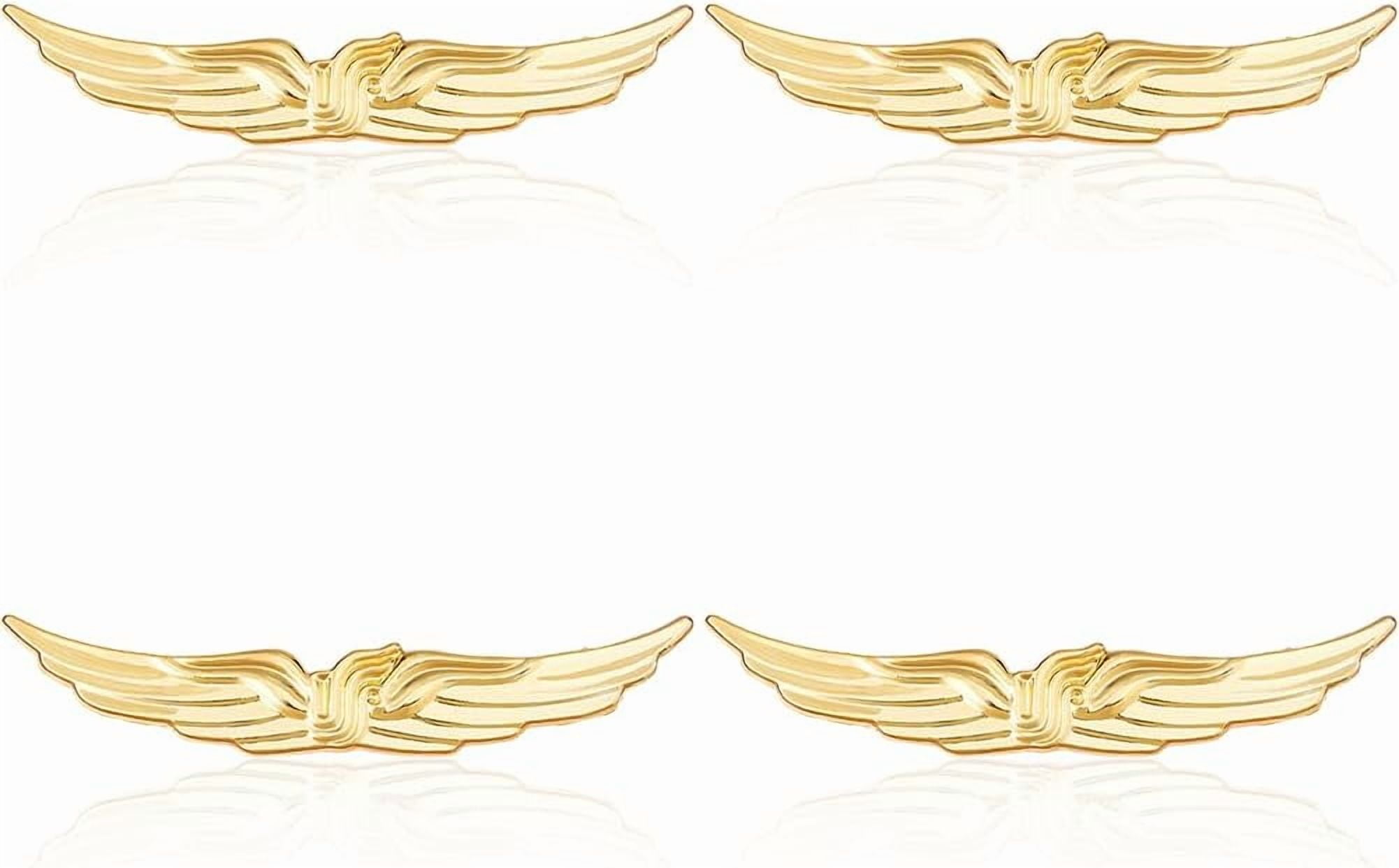 Metal Wings Pin Pilot Wing Pin Golden Aviator Pins Air Force Senior ...