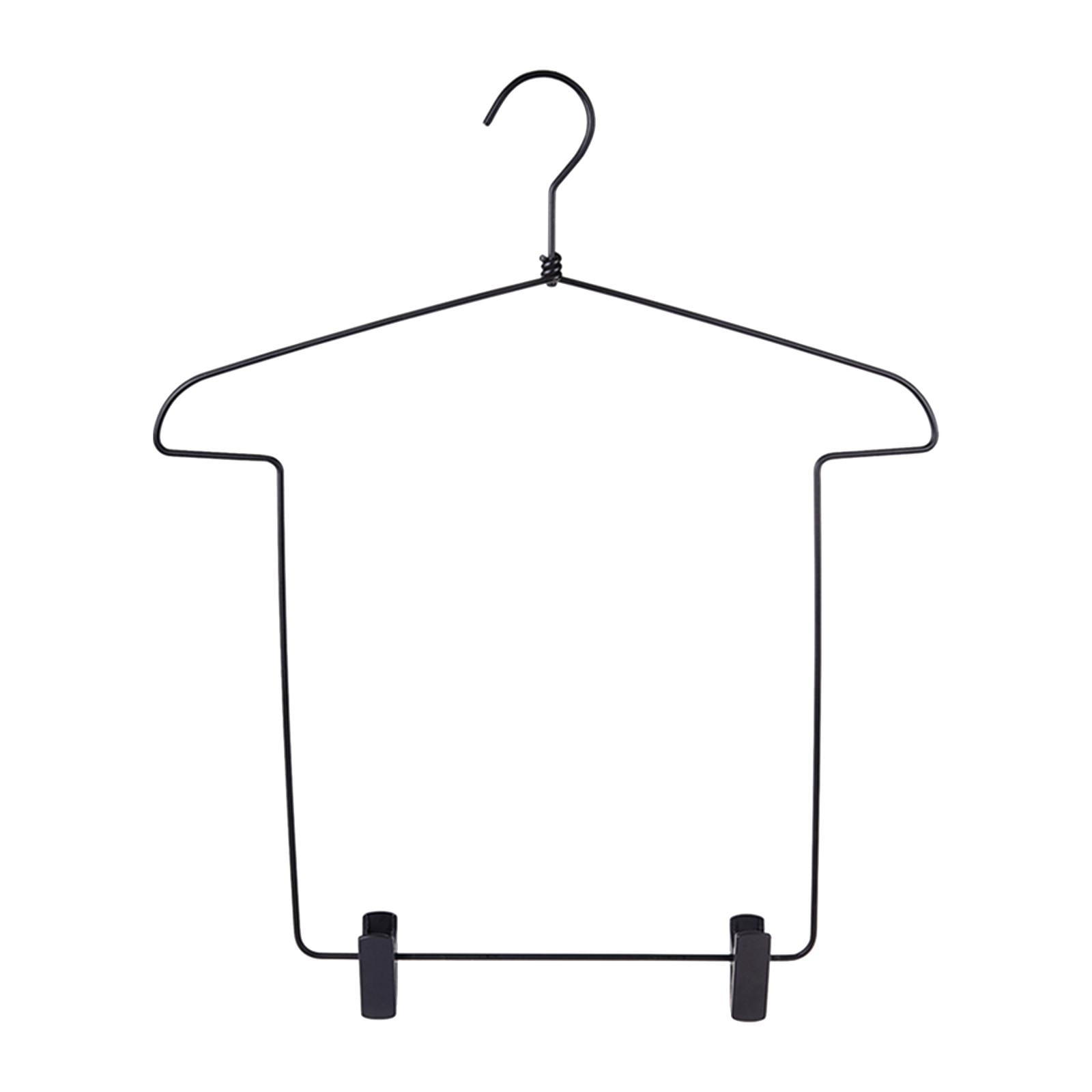 Metal Wire Body Shape Coat Rack with Clips Heavy-Duty Clothes Hanger ...