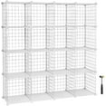 Metal Wire Cube Storage,16-Cube Shelves Organizer,Stackable Storage ...