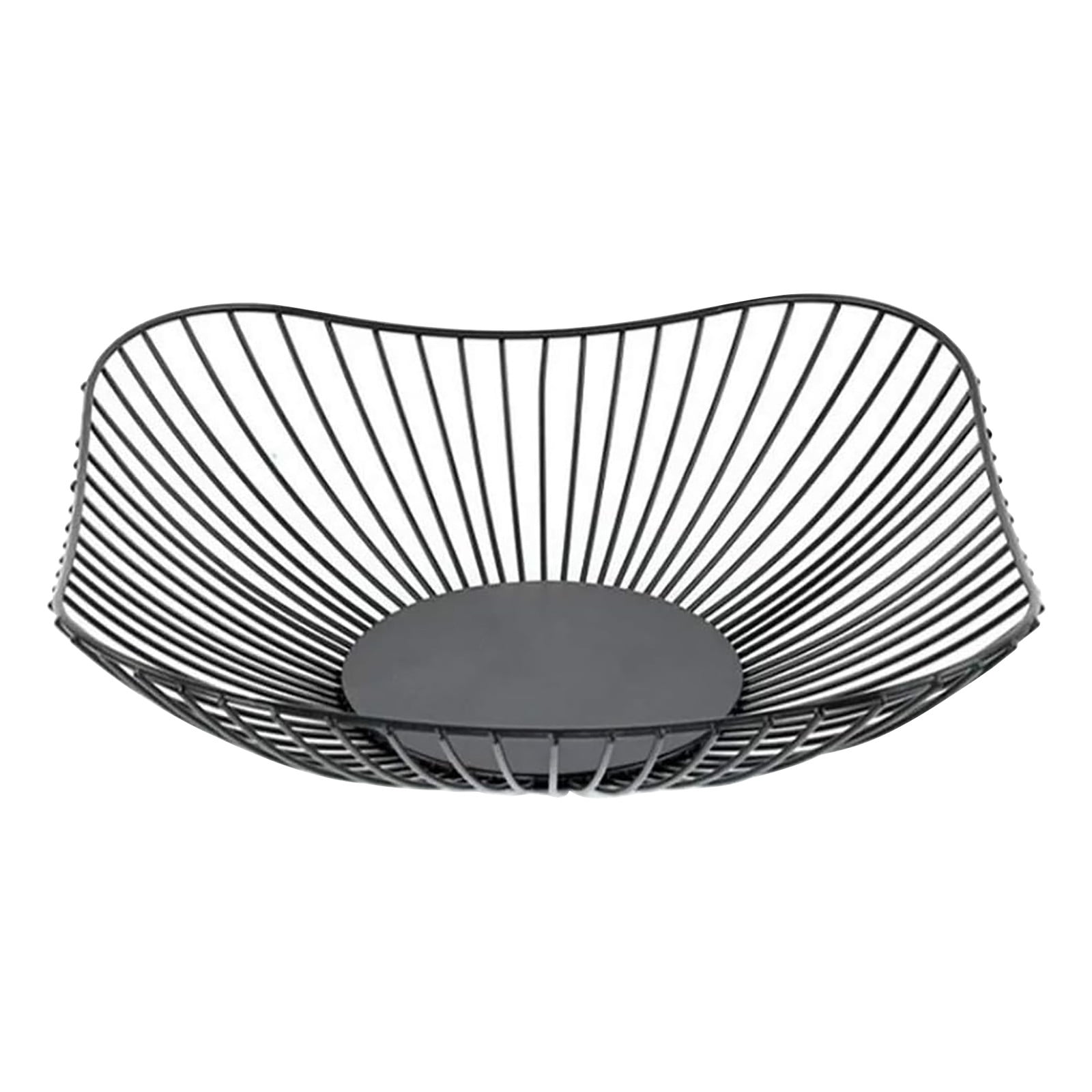 Metal Wire Fruit Basket, Black Fruit Bowl for Kitchen Counter, Fruit ...