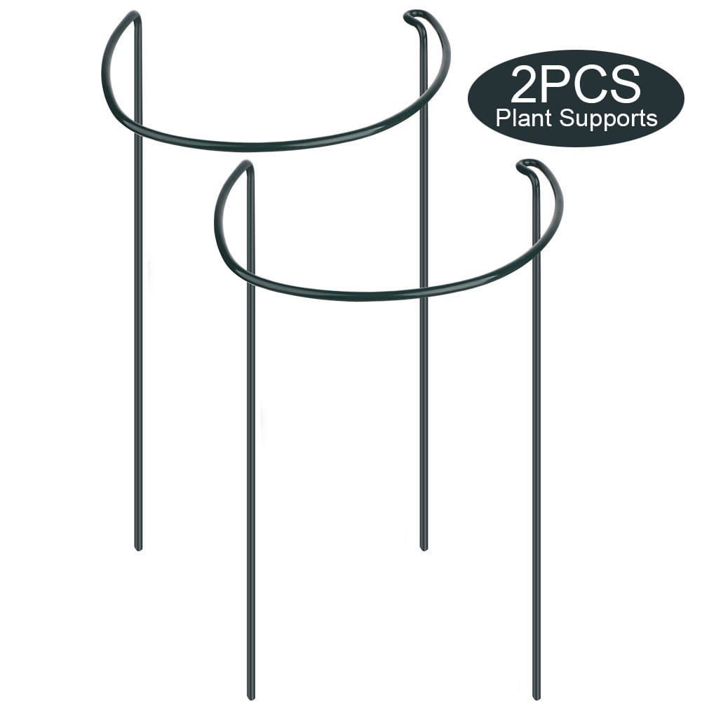 Metal Wire Garden Plant Support Rings, Weather-proof Heavy Duty Stakes ...