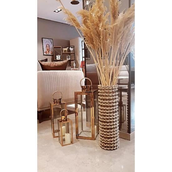 Metal Wire Mesh Braided Design Vase - Walmart.com