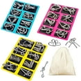 Metal Wire Puzzle Set of 24, Brain Teaser IQ Challenge - Walmart.com
