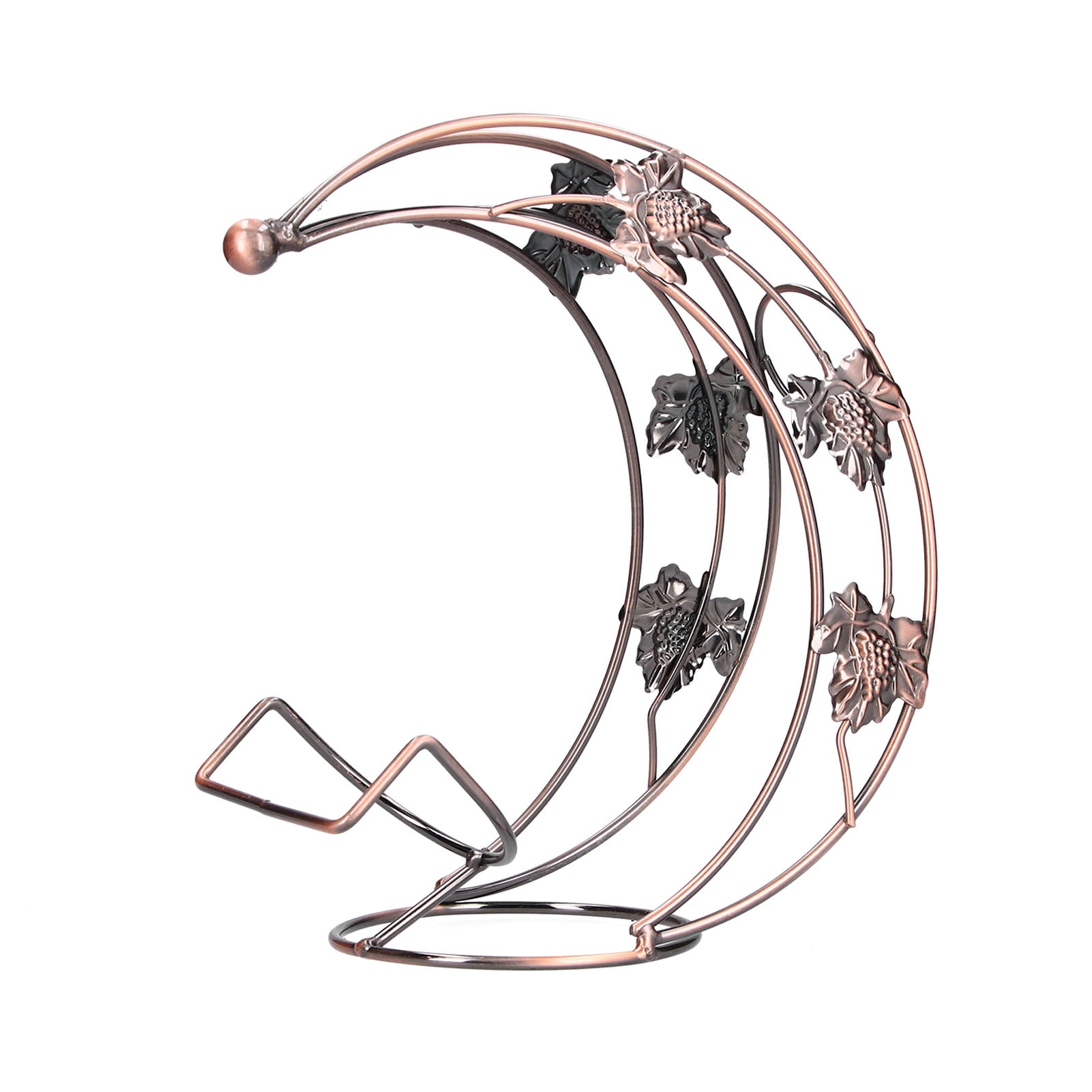 Metal Wire Wine Rack, Wrought Iron Freestanding Single Bottle Wine ...